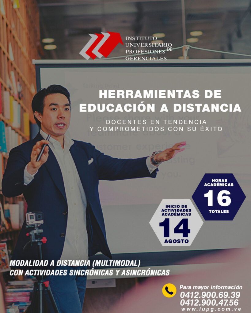 Herramientas de educación a distancia – IUPG